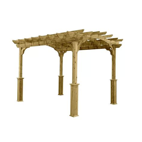 Suncast 10 Ft X 12 Ft Cedar Pergola The Home Depot Canada
