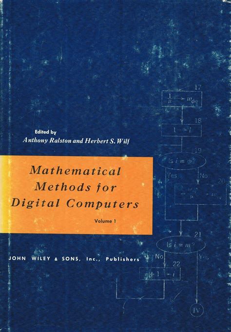 Mathematical Methods For Digital Computers Volumes 1 And 2 Ralston Anthony Herbert S Wilf