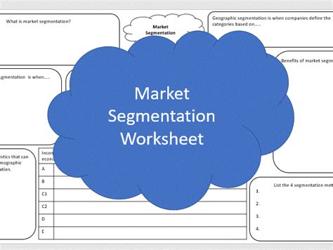 Market Segmentation Stp Model Teaching Resources
