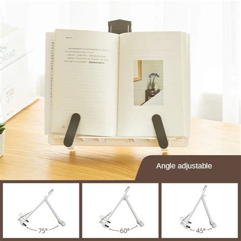 북스탠드 휴대용독서대 책거치대 책받침대 휴대용 책 스탠드 A4 종이 문서 홀더 책상 조정 가능한 접이식 북 티몬