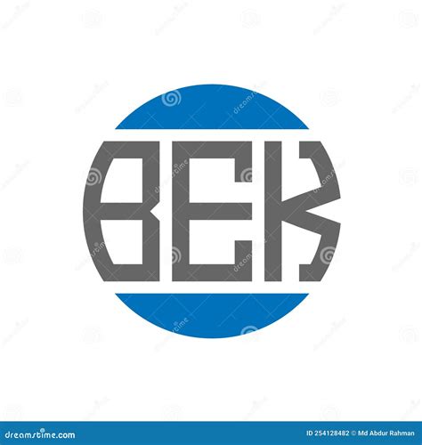Bek Letter Logo Design On White Background Bek Creative Initials