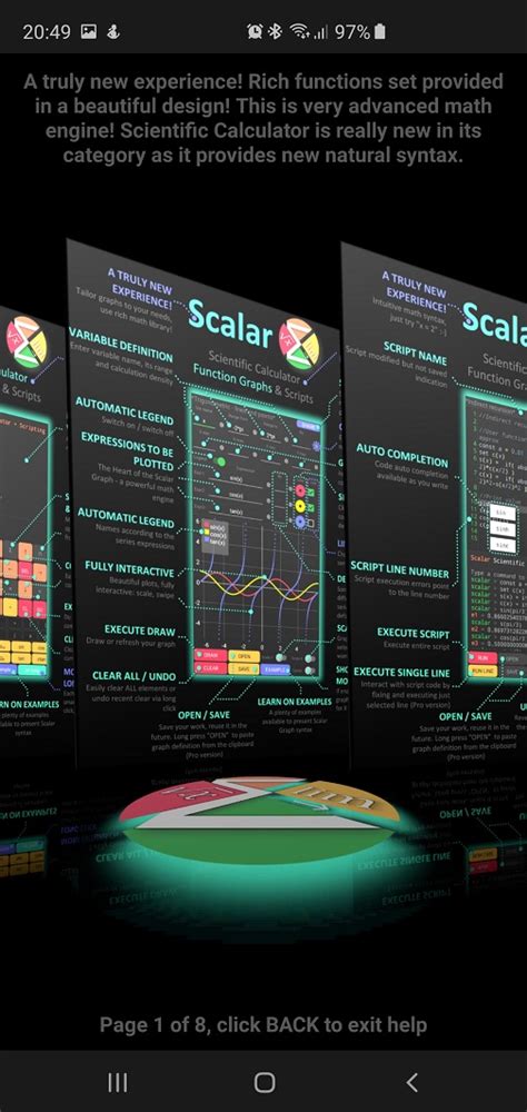 ℹ️ Scalar User Manual 🥇 Scalar Scientific Calculator App Charts And Scripts