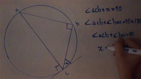 circle theorem 7 alternate segment theorem proof youtube
