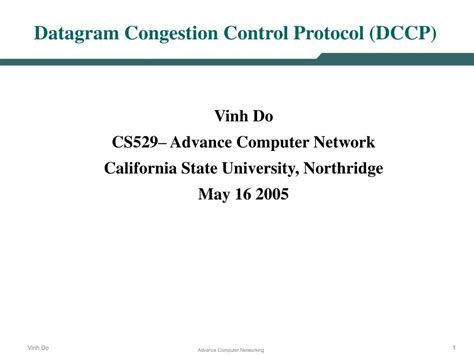 Ppt Datagram Congestion Control Protocol Dccp Powerpoint Presentation Id4015126