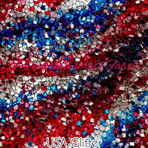 Faux Usa Glitter Purpleseamstress Fabric