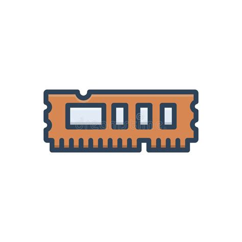 Color Illustration Icon For Ddr Data And Board Stock Illustration