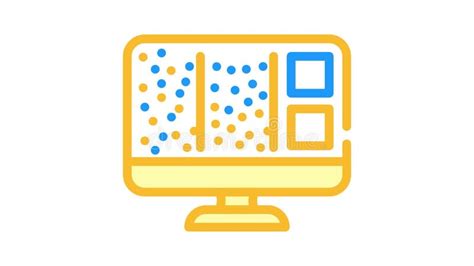 Method Data Science Color Icon Animation Stock Footage Video Of