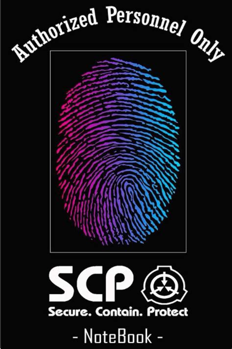 SCP Foundation Notebook Authorized Personnel Only Top Secret Notebook Journal Notebook For