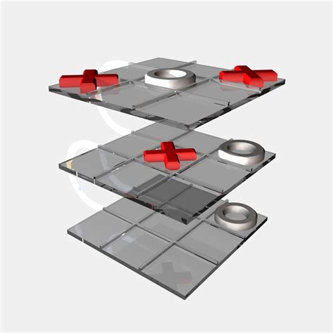 3d Tic Tac Toe 3d Model Flatpyramid