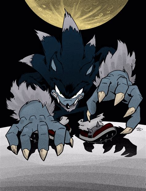 Sonic Werewolf By Sonicthehegehog10 On Deviantart