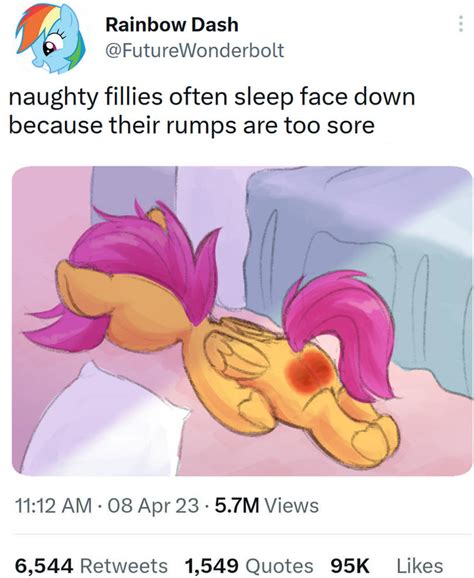 A Post Of Scootaloo Spanked By Dvfhgrvvghg On Deviantart