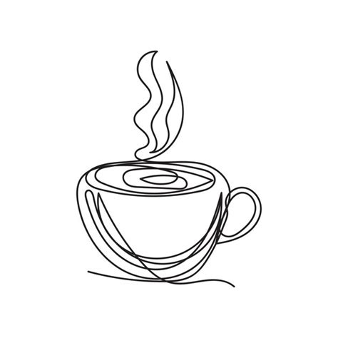 Line Art Coffee Cup Vectors And Illustrations For Free Download