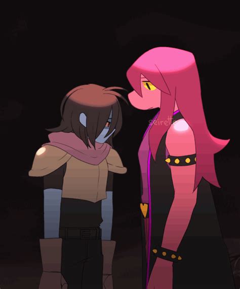 [oc] Animated Susie Hugging Kris R Deltarune