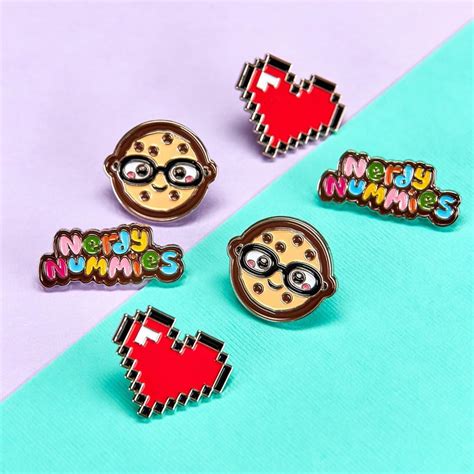 Nerdy Nummies Enamel Pins Nerdy Nummies Rosanna Pansino Nerdy Nummies Nerdy
