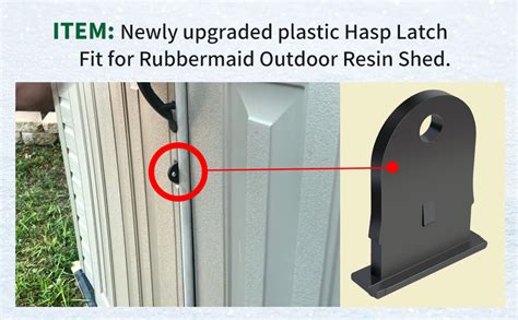 Newly Upgraded Plastic Hasp Latch Fit For Rubbermaid Outdoor Resin Shed