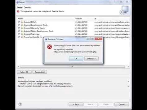 SOLVED Cannot Complete The Install Because Of A Conflicting Dependency NOV YouTube