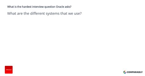What Is The Hardest Interview Question Oracle Asks Oracle Questions
