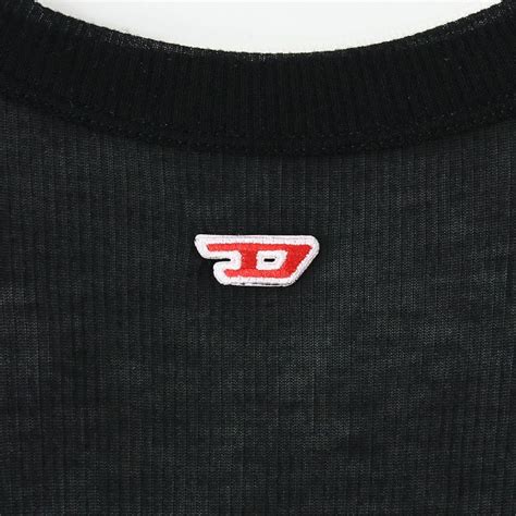【楽天市場】 Diesel ディーゼル メンズ ワンポイントdロゴワッペン 重ね着 ストレッチ レイヤードタンクトップ【t Doubly】【サイズm】【ブラック】die M T F4 50f