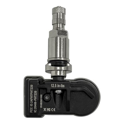 Programmable Tpms Tire Pressure Sensor Chrome Metal Stem
