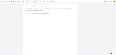 Etherpad TurnKey GNU Linux