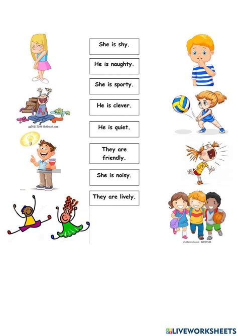 Describing People Character Worksheet Live Worksheets Worksheets