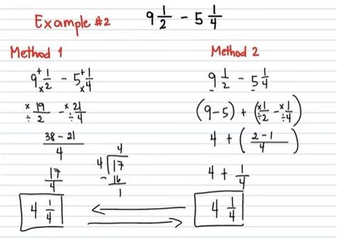 ADDING AND SUBTRACTING MIXED NUMBER