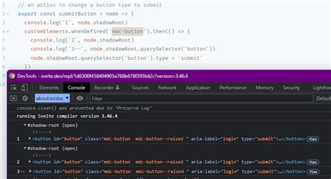 Using Native Form With Web Components Felte No Data Being Passed R