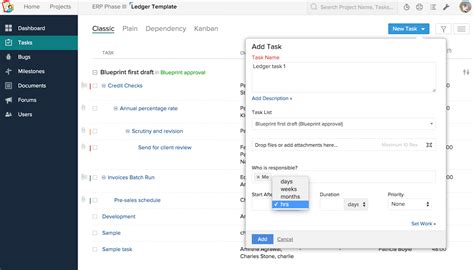Templates Online Help Zoho Projects