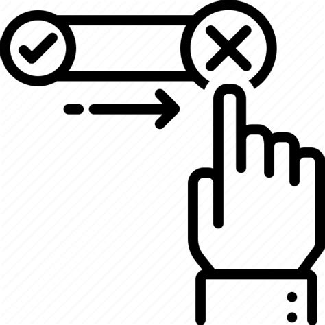 Cancel Swipe Wrong Reject Disapprove Remove Cancellation Icon