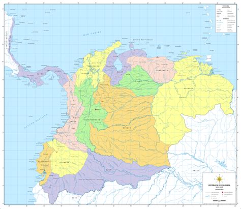 Mapa Gran Colombia 1824 1830svg Colombia Map Colombia Gran Colombia