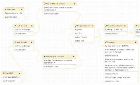 The Galaxy Workflow Editor Allows Users To Link Inputs Outputs And