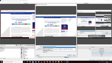 Cara Mixing Berbagai Source Dengan OBS Open Broadcaster Software