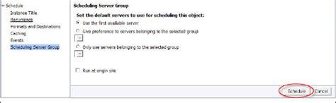 Scheduling A Webi Report