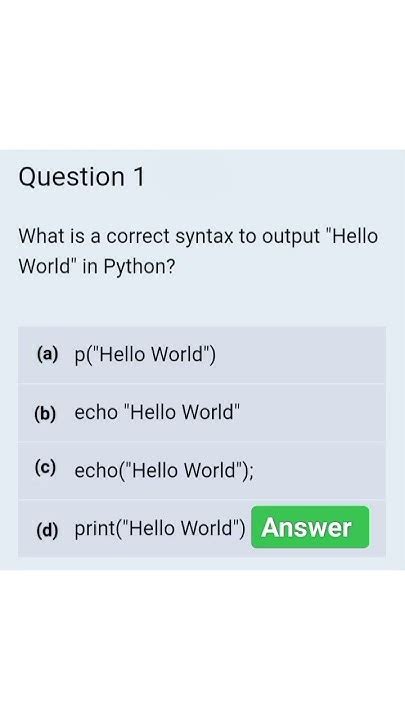 Python Quiz Questions Day 1python Quizshorts Python Coding
