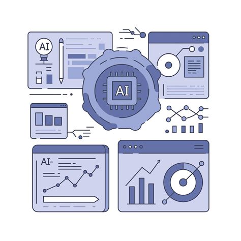Ai And Data Visualization Icons 57988882 Vector Art At Vecteezy