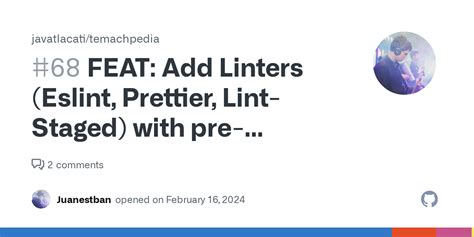 Feat Add Linters Eslint Prettier Lint Staged With Pre Commit Lint