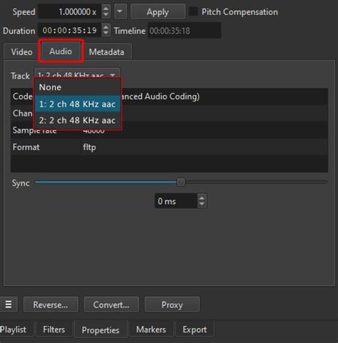 Default Properties For Tracks Suggestion Shotcut Forum