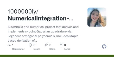 Numericalintegration Gaussianquadraturenumericalintegration