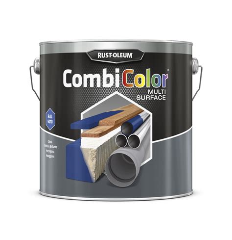 RUST OLEUM 7326MS 2 5 Combicolor Multi Surface One Paint Many Surfaces Gentian Blue RAL 5010