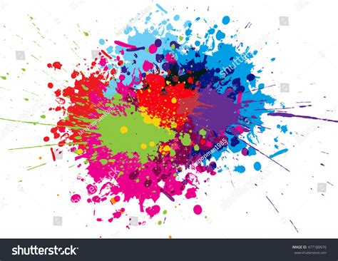 Abstract Splatter Color Background Illustration Vector Stock Vector