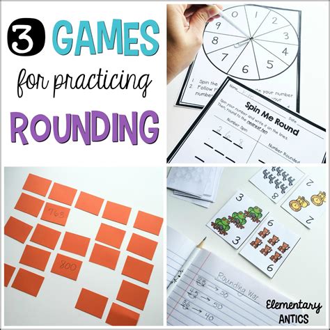 3 Games For Practicing Rounding Freebies Elementary Antics