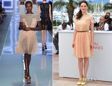 Marion Cotillard In Christian Dior De Rouille Et Dos Cannes Film