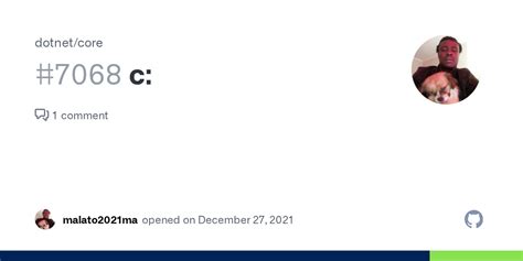 C · Issue 7068 · Dotnetcore · Github