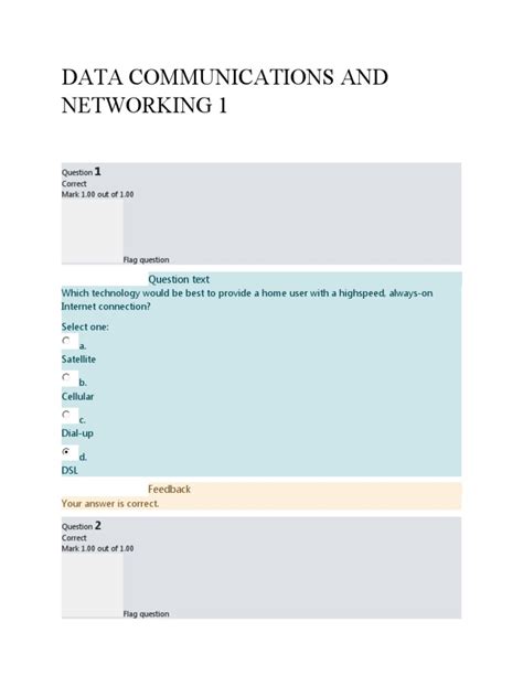 Data Comm And Networking 1 Pq1 Prelim Exam Pdf