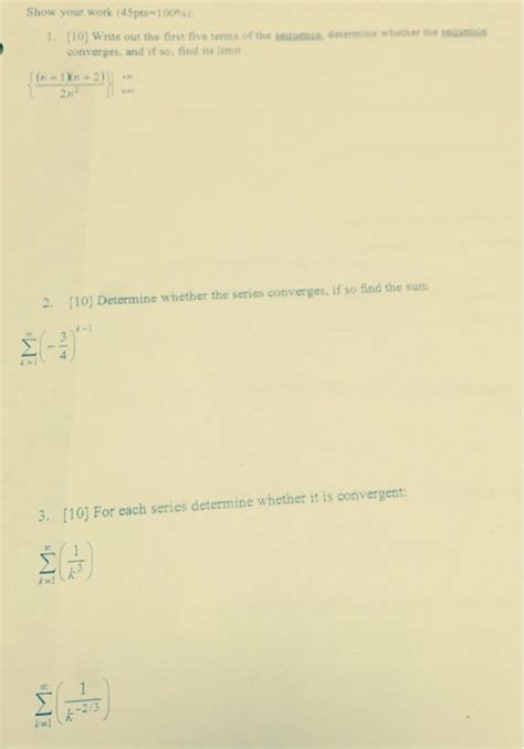 solved write down the first five terms of sequence