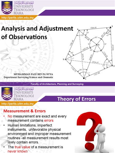 Chapter 3 Analysis And Adjustment Of Observations Download Free Pdf Observational Error