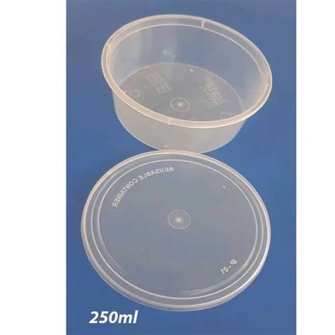 250ml Round Plastic Container At Rs 3 Piece Round Container In New