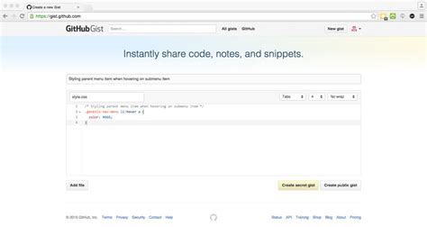 How To Create A Public Gist On Github