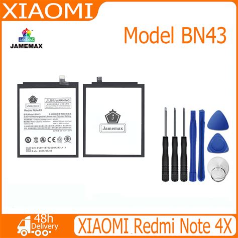 JAMEMAX แบตเตอรี่ XIAOMI Redmi Note 4X Battery Model BN43 (4000mAh) ฟรี ...