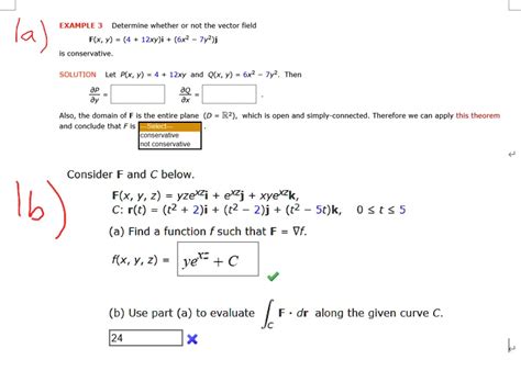 Solved Example 3 Determine Whether Or Not The Vector Field Fx Y 2xyi 6x2 7y2j Is